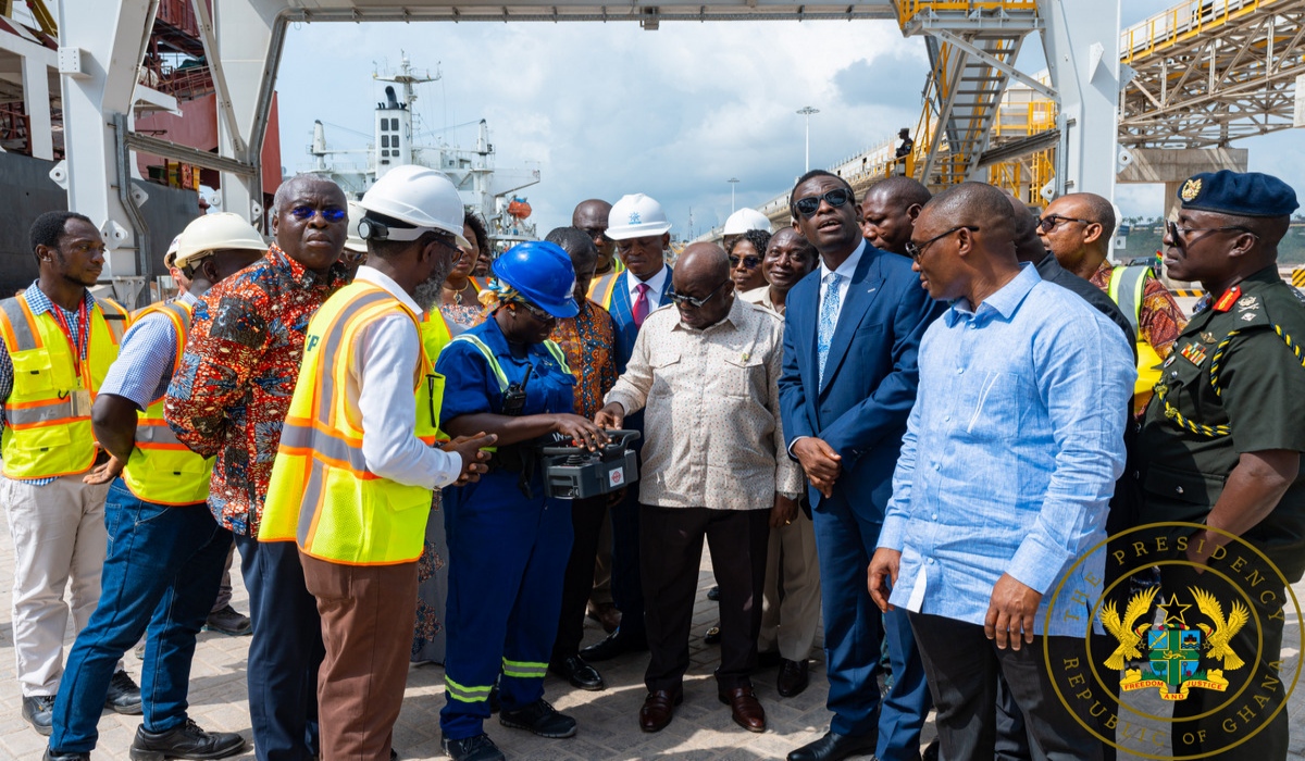 President Akufo-Addo commissions Container Terminals, Dry Dock at ...